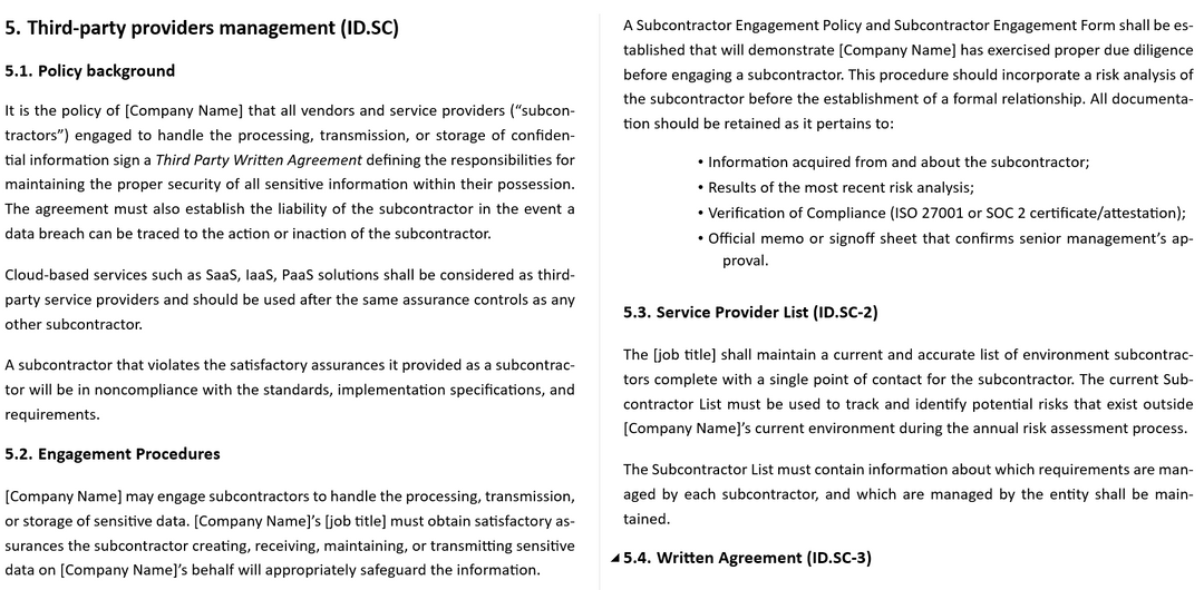 Nist Csf Implementation Toolkit Governance Risk And Compliance Docs