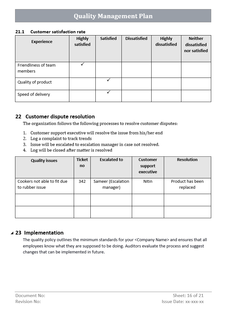 ISO 9001 Documentation Toolkit | Free Sample Template Download ...